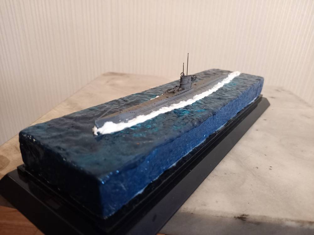 German U-boat Type 7B Submarine With Water Diorama - Etsy