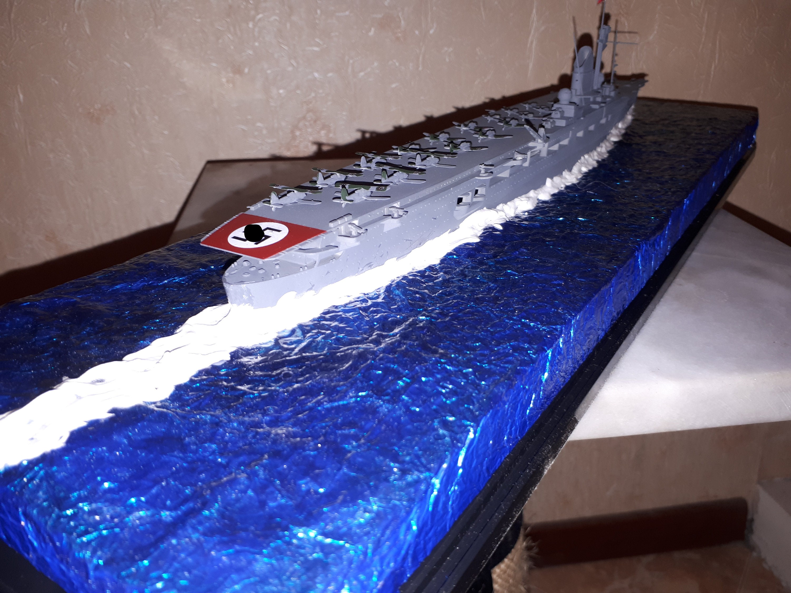 German WW2 Graf Zeppelin Class Aircraft Carrier Diorama | Etsy Canada