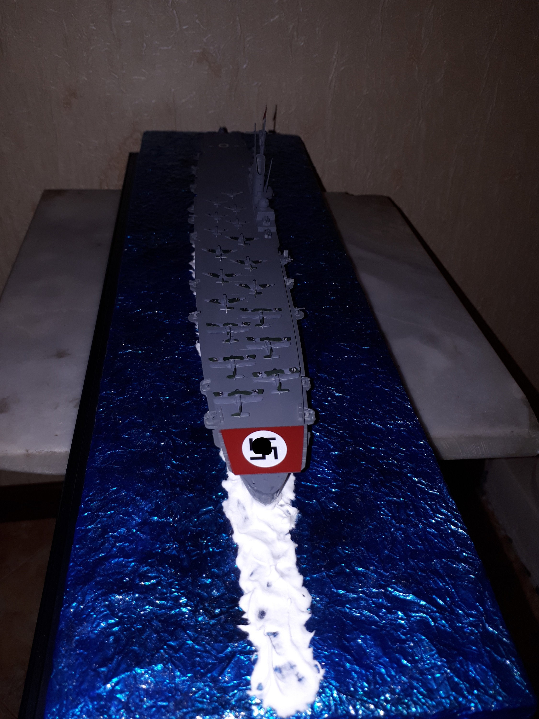 German WW2 Graf Zeppelin Class Aircraft Carrier Diorama | Etsy Canada