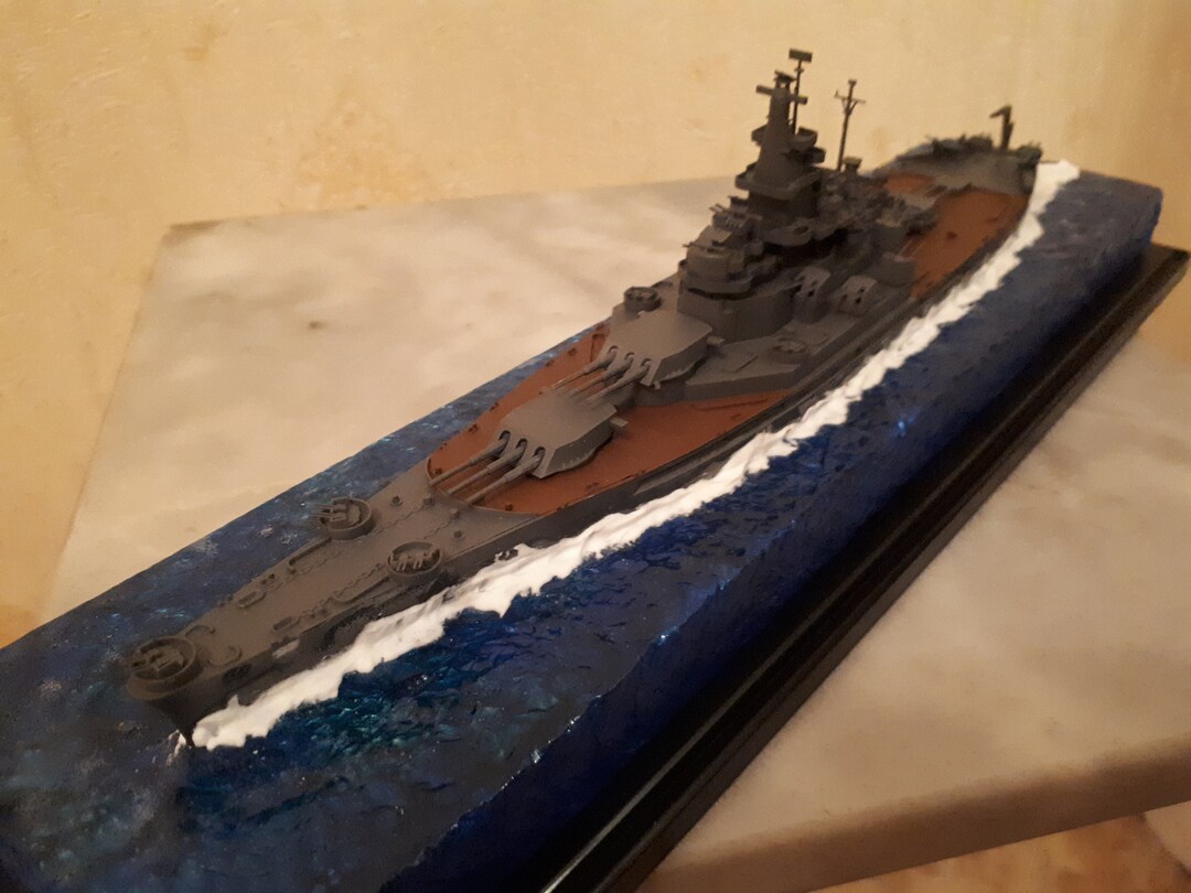 USS South Dakota (BB-57) Ship Model Diorama - Etsy