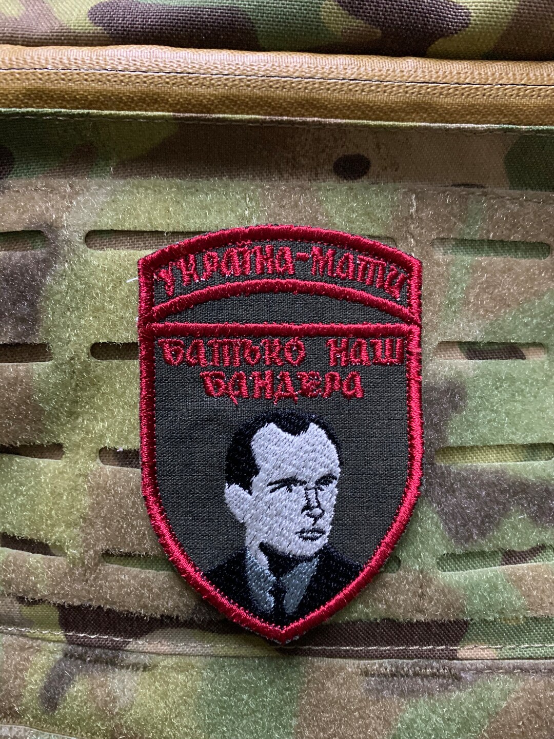 Ukrainian Army Tactical Original Morale Patch Our Father Bandera ...