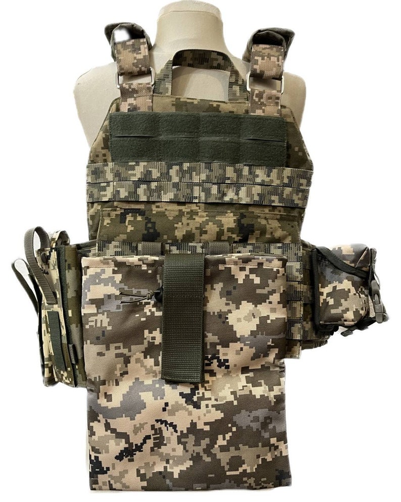 Ukrainian Military Body Armor Body Kit Kit Pouches All Included MM-14 ...