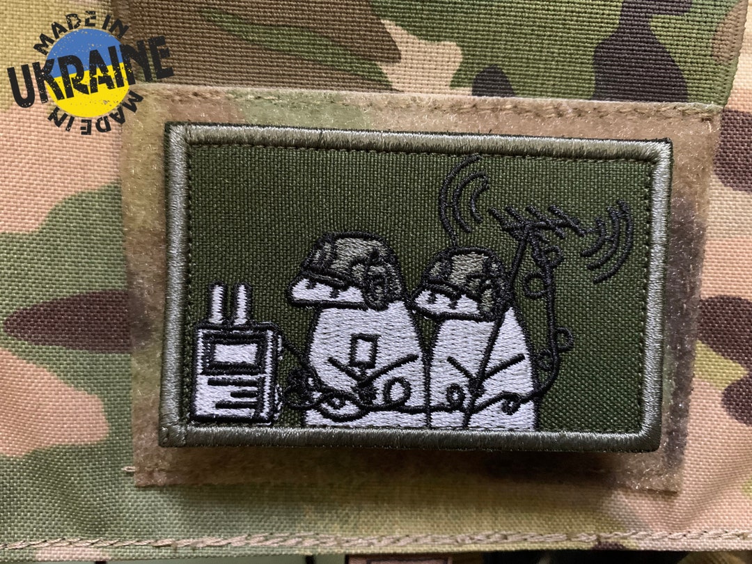Embroidered Ukrainian Military Patch Chevron Guber Signalman With ...