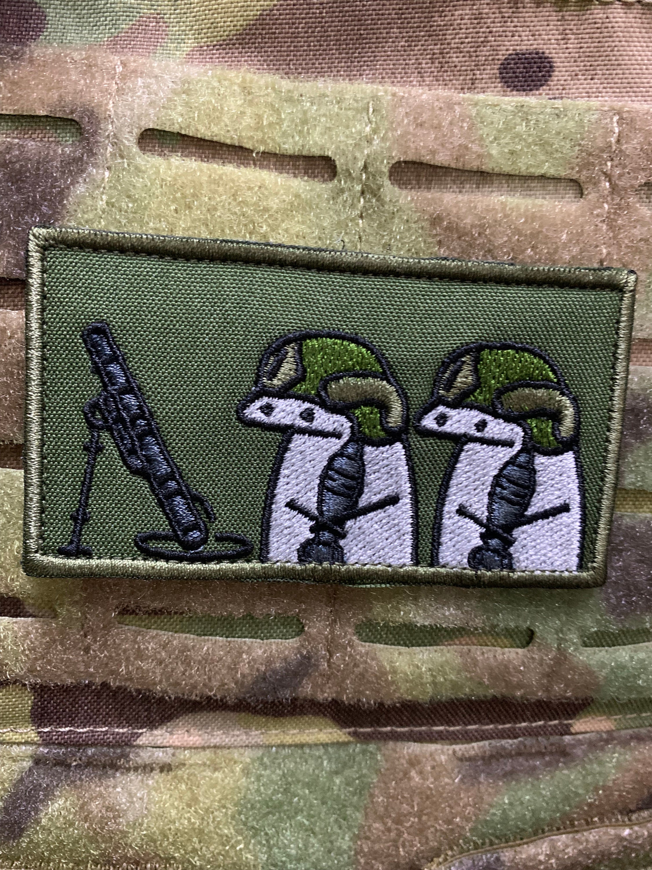 Embroidered Ukrainian Military Morale Patch Chevron Mortar Men Velcro ...
