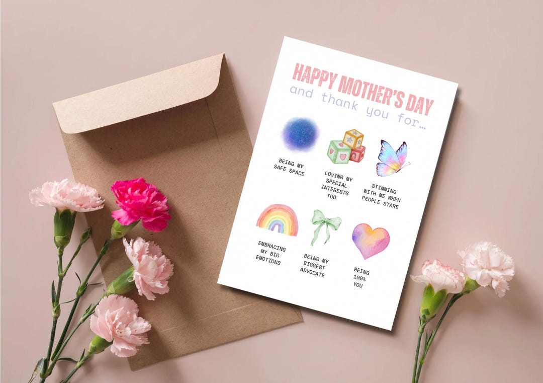 Mother’s Day Card | Printable Design | SEND Mum | Autism Mum | ADHD Mum ...