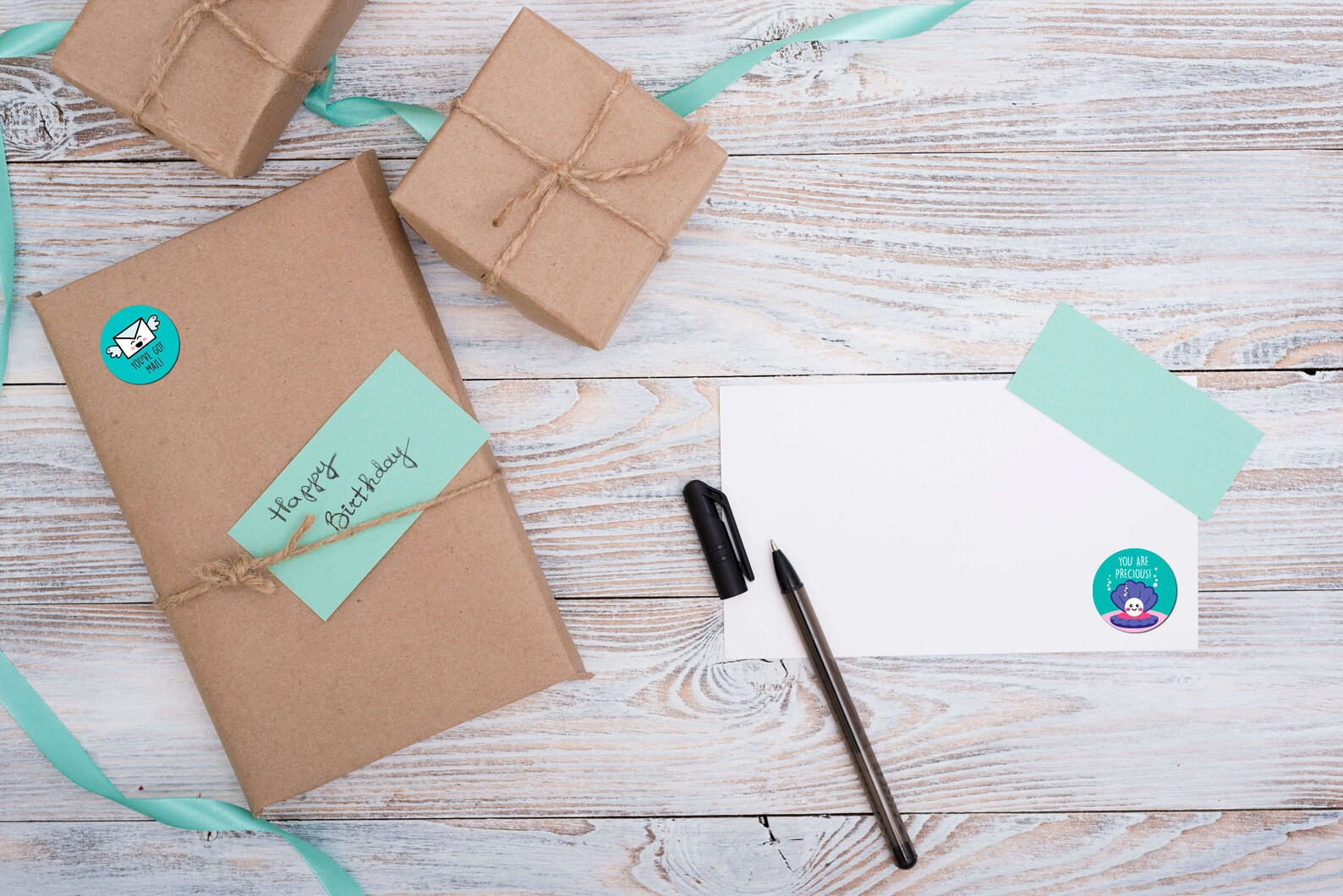 Set of 18 Cute Little Stickers With Messages for Your Snailmail ...