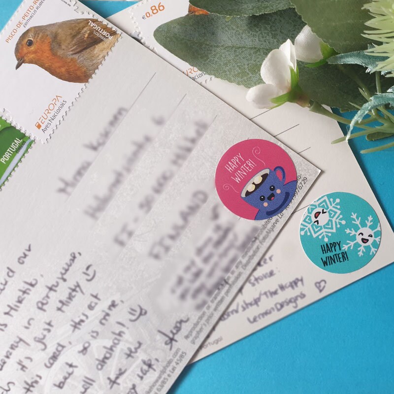 Set of 18 Cute Little Stickers With Messages for Your Snailmail ...
