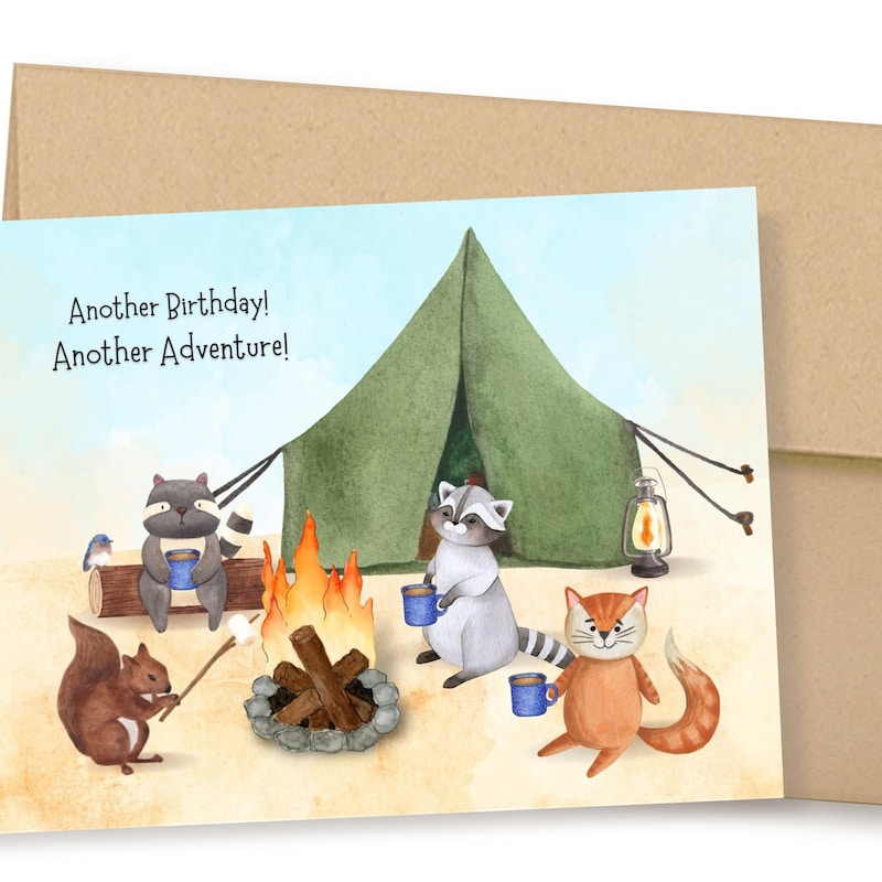 Nature Birthday Card - Etsy