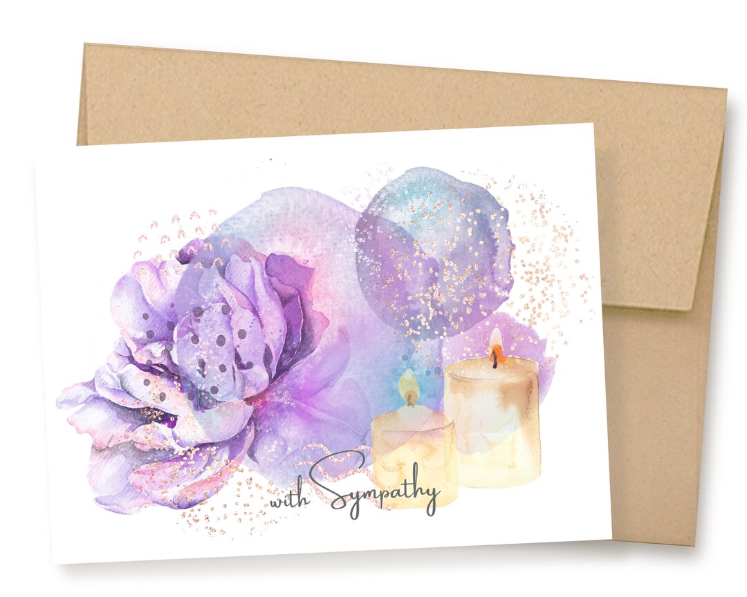 Grief Card, Sympathy Card, Get Well Soon Card, Mourning Card, Loss Card ...