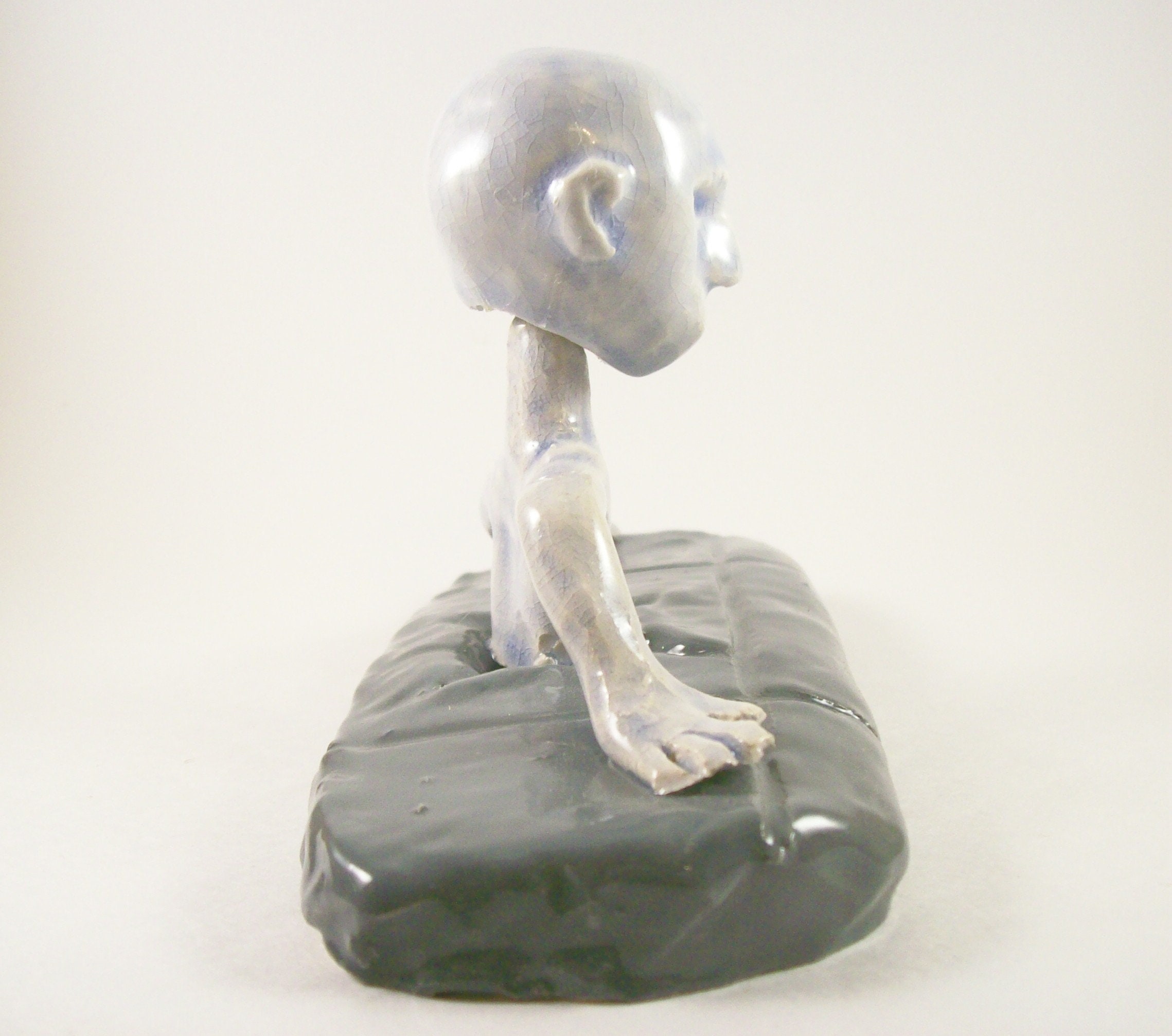 Handmade Ceramic Bobble-head, Whimsical Figurine - Etsy