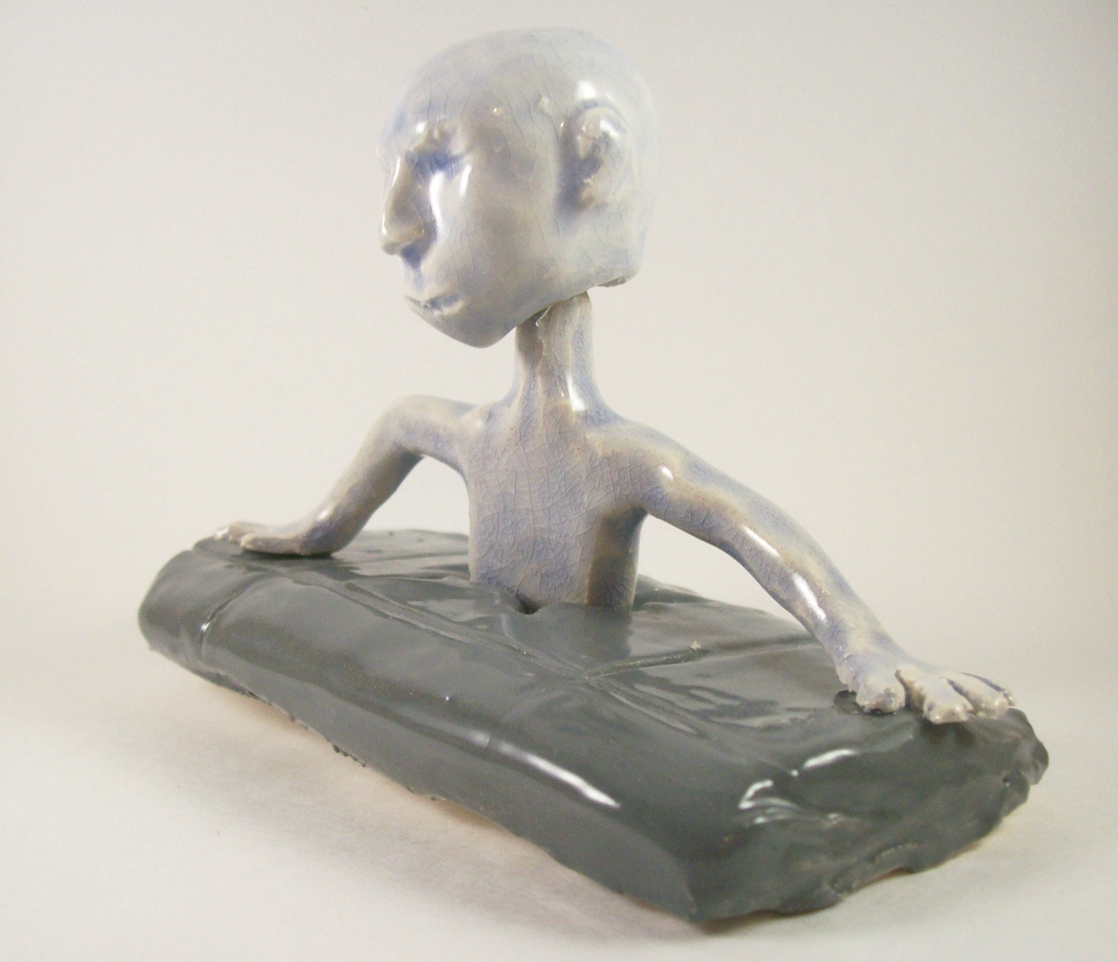 Handmade Ceramic Bobble-head, Whimsical Figurine - Etsy