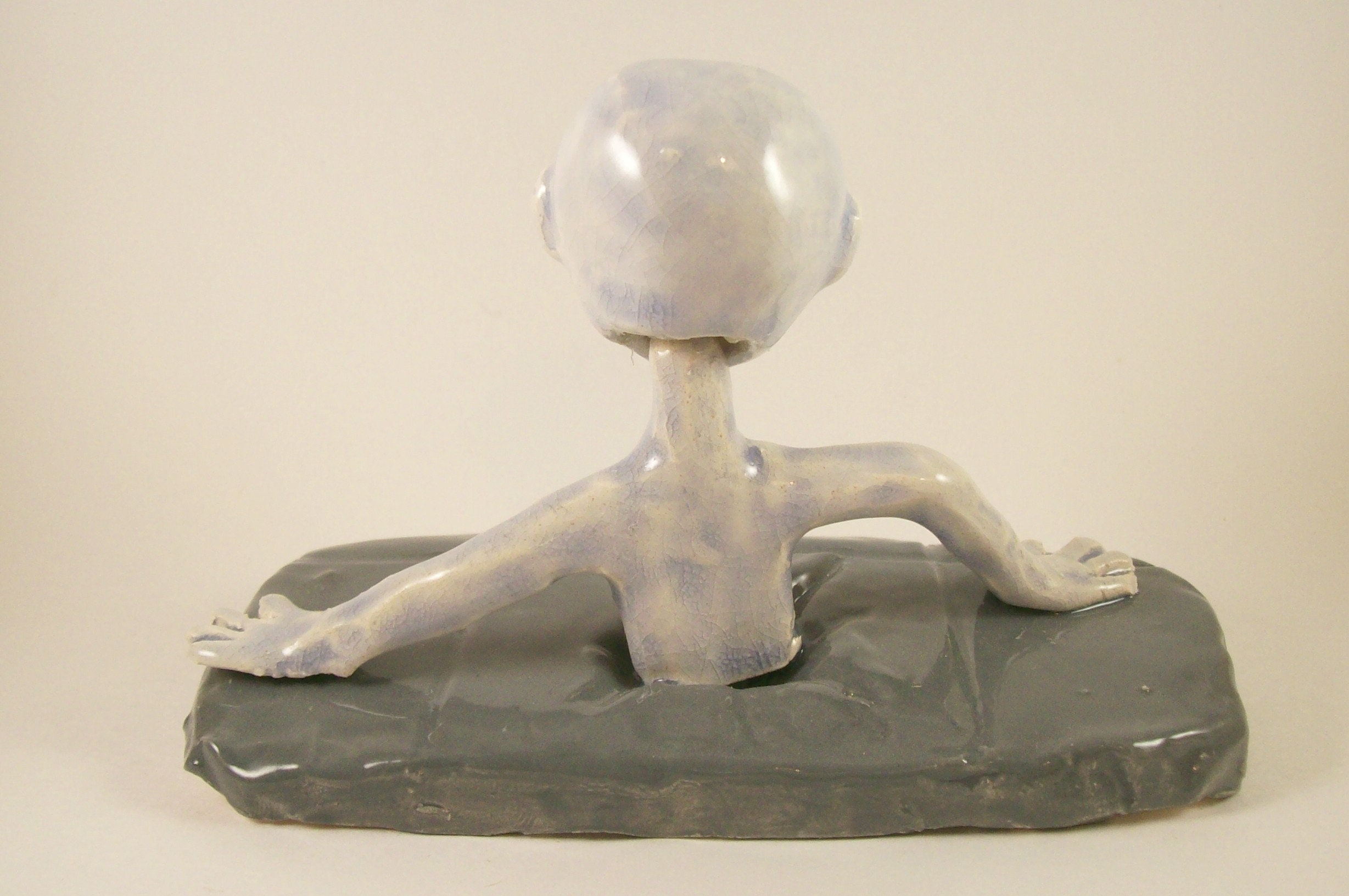 Handmade Ceramic Bobble-head, Whimsical Figurine - Etsy