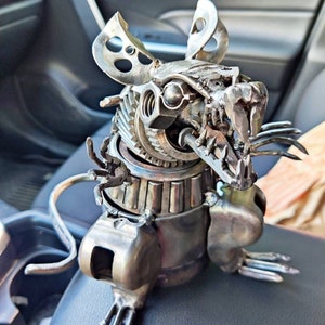 Rat Sculpture Metal Art Custom Made - Etsy