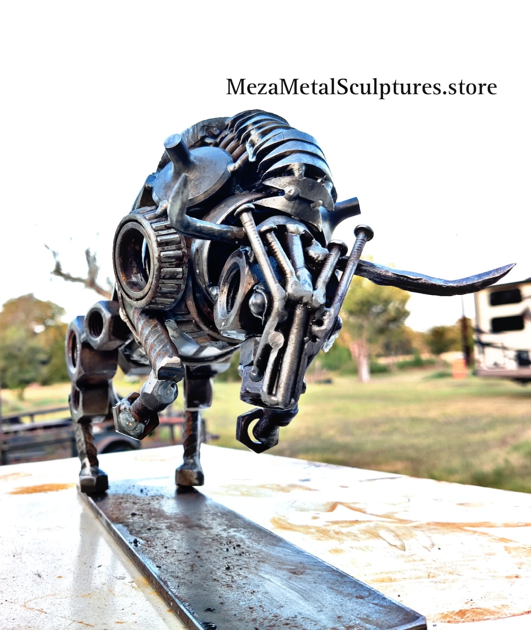Bull Metal Art Sculpture, Steampunk Bull Mechanical Custom Made to ...