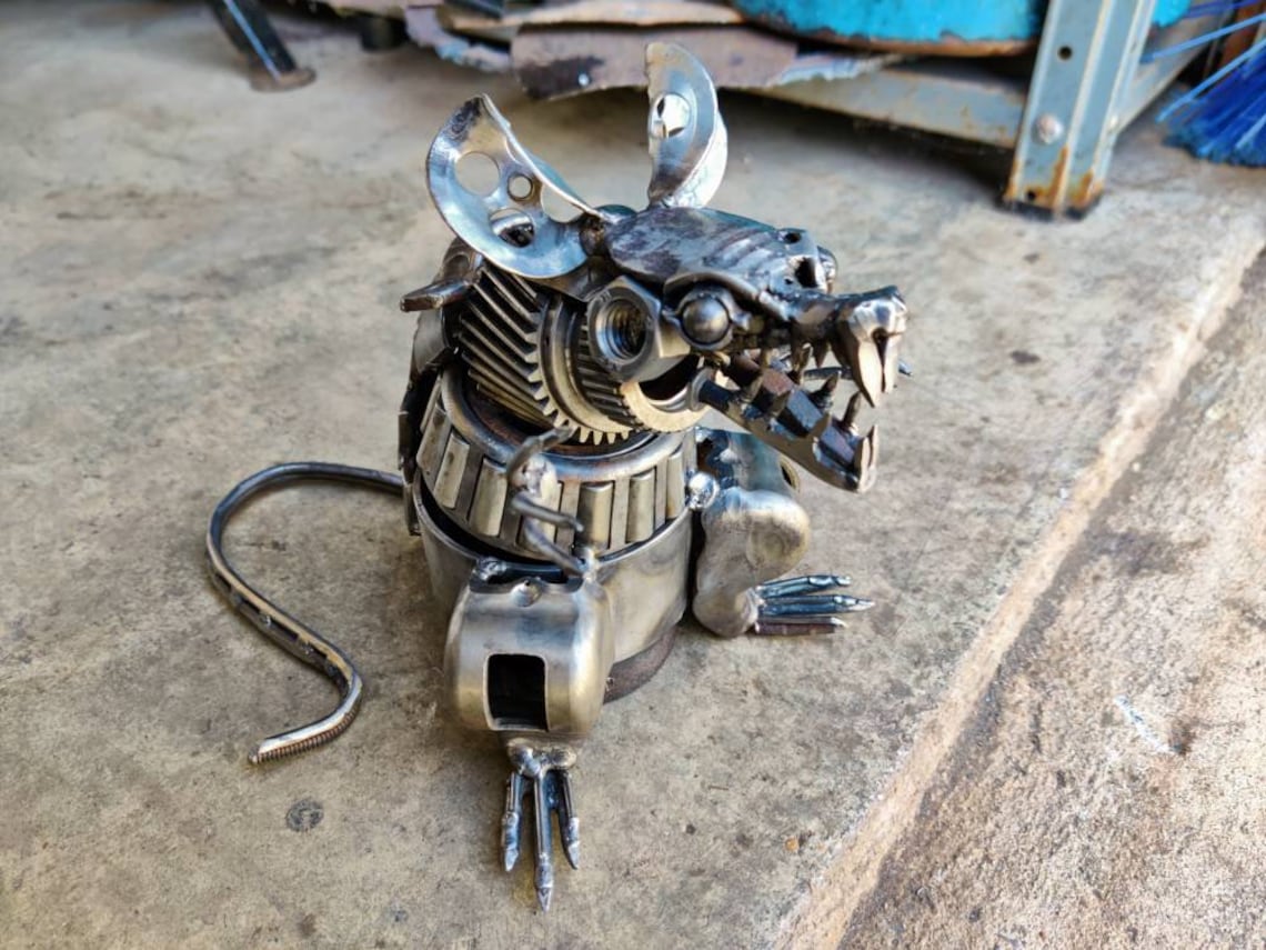 Rat Sculpture Metal Art Custom Made - Etsy