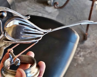 Silverware Bird - Etsy