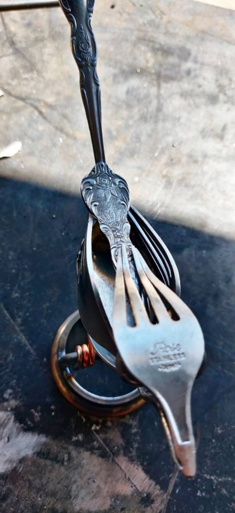 Silverware Bird, Cutlery Bird, Silverware Art, Spoon Art, Metal Bird ...
