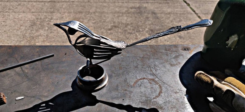 Silverware Bird, Cutlery Bird, Silverware Art, Spoon Art, Metal Bird ...