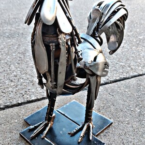 METAL ART ROOSTER, El Gallo, Chicken Farmhouse Decor, Recycled Scrap ...