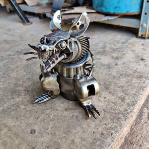 Rat Sculpture Metal Art Custom Made, Ratta Steampunk Metalwork Figurine ...