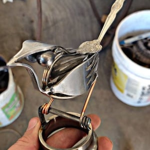 Silverware Bird, Cutlery Bird, Silverware Art, Spoon Art, Metal Bird ...