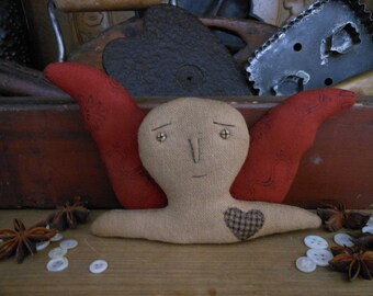 PRIM HEART ANGEL - Etsy
