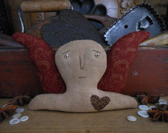 PRIM HEART ANGEL - Etsy