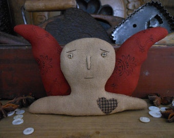 PRIM HEART ANGEL - Etsy