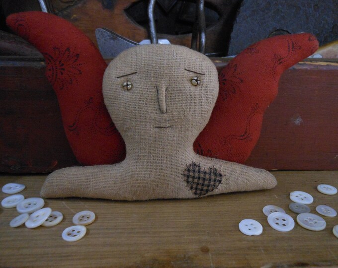 PRIM HEART ANGEL - Etsy