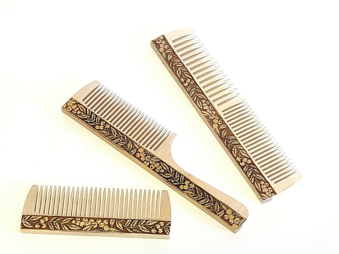 Birch Wood Comb Hairdressing Comb Streak Comb Eco Natural Organic ...