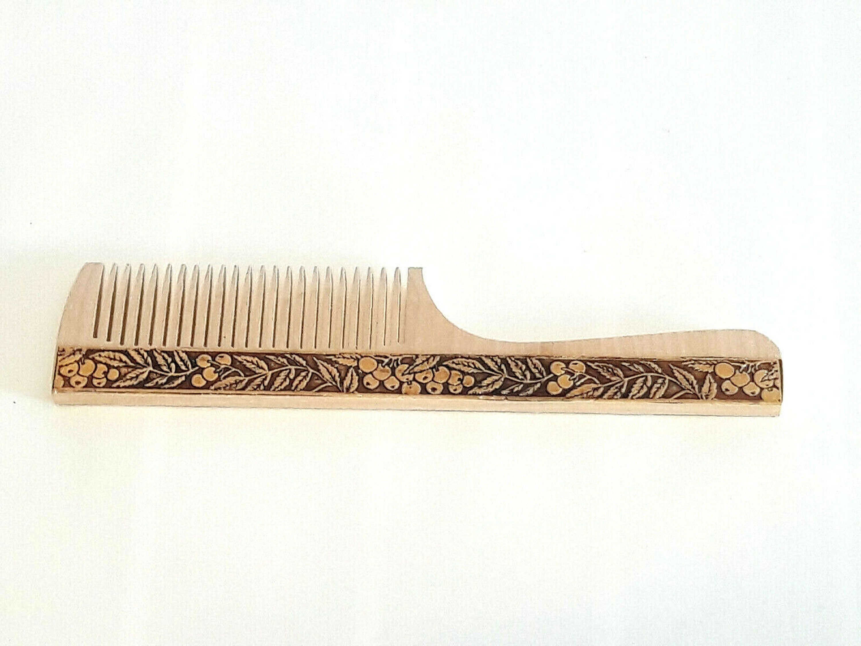 Birch Wood Comb Hairdressing Comb Streak Comb Eco Natural - Etsy Canada