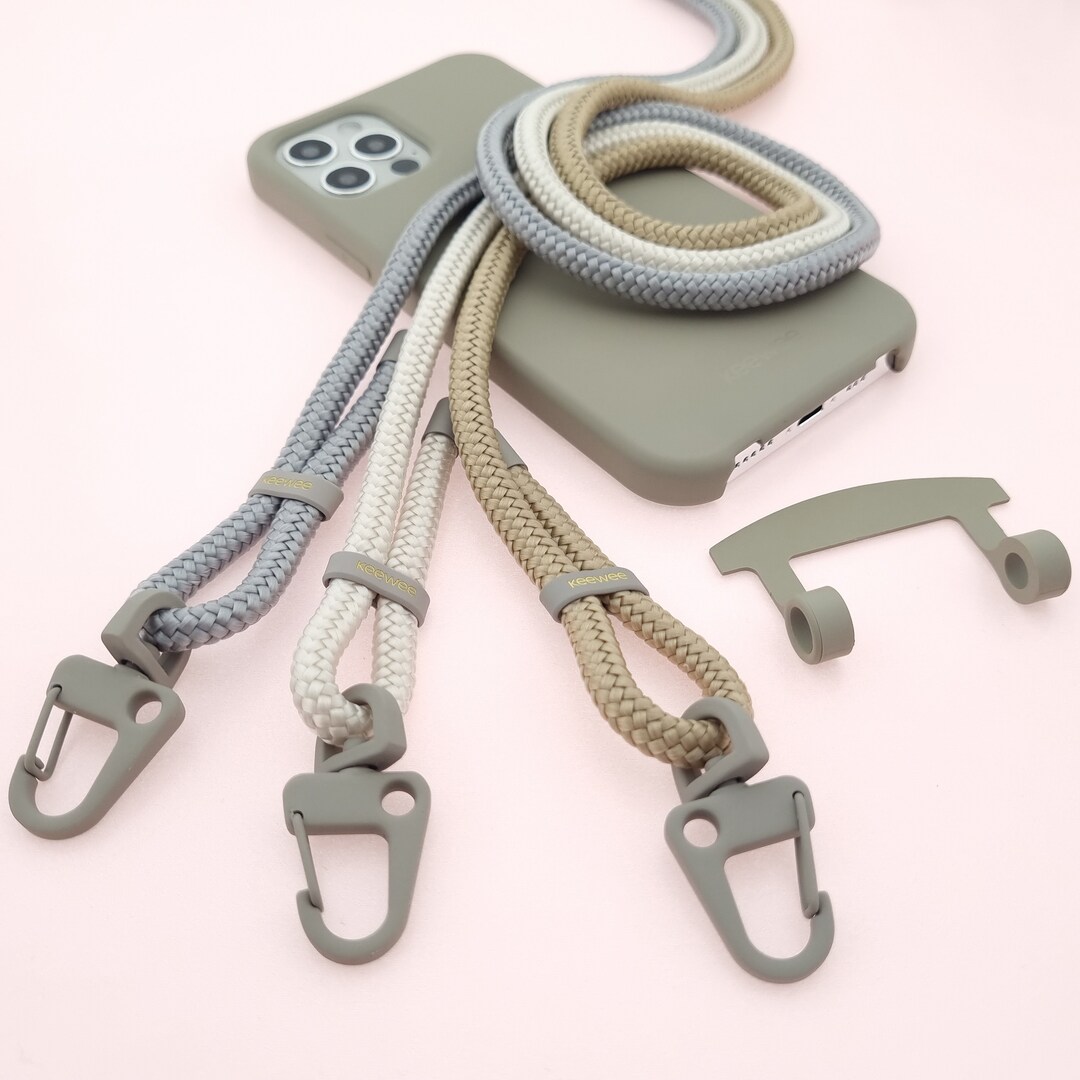Mobile Phone Chain JUST MIX Gray & Color SNAP: 2 in 1 Duo Case With ...