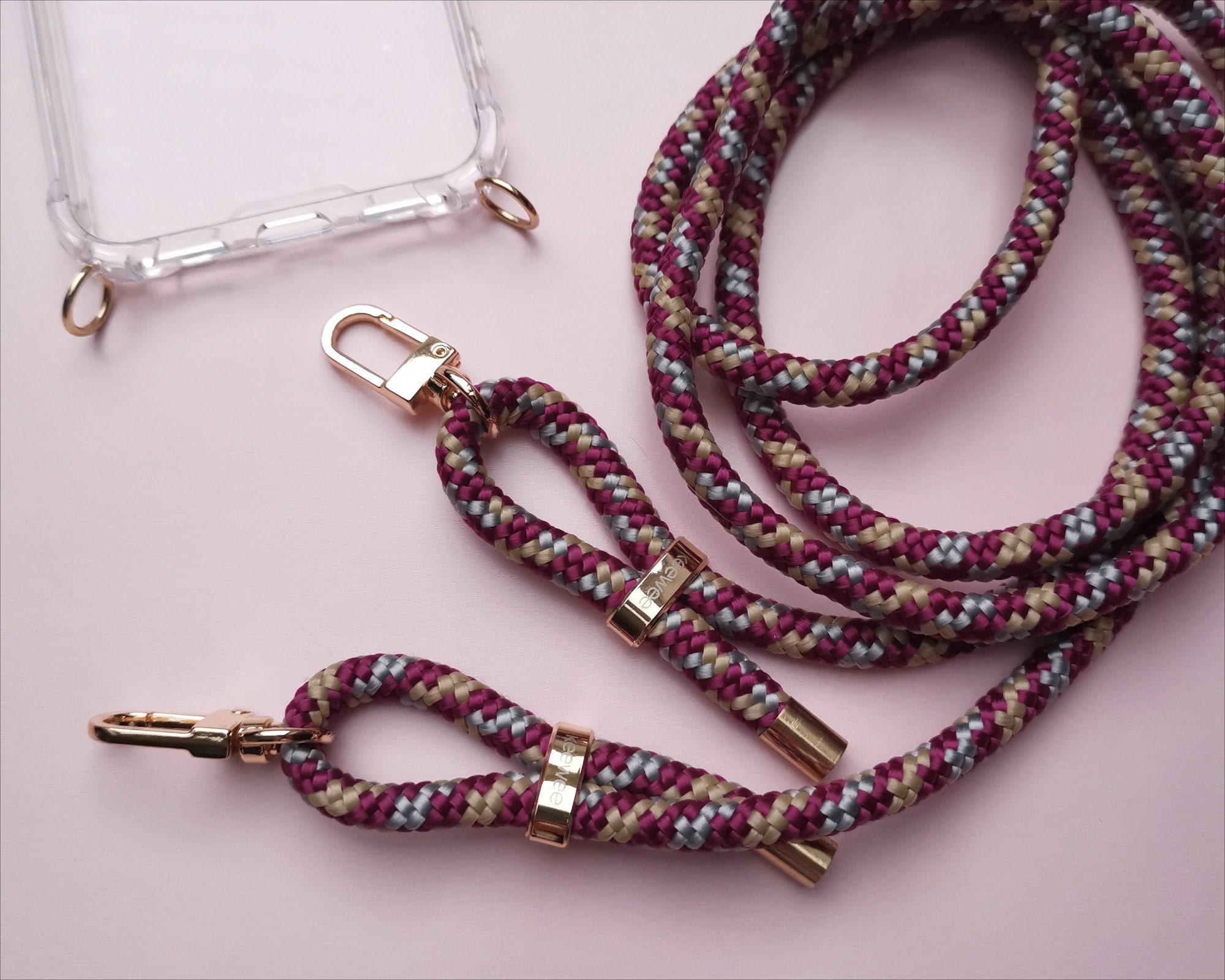 Handykette ROYAL mit Karabinern I detachable Phone necklace | Etsy