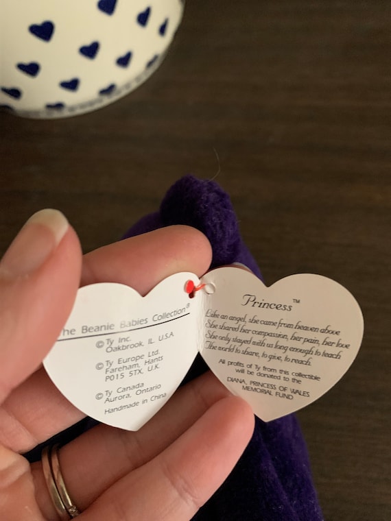 Rare Mint Condition Princess Beanie Baby With Tag Errors Etsy