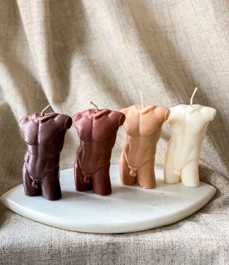 Male Torso Candle Torso Kaars Man - Etsy