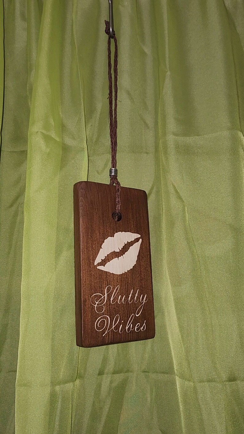 Upcycled Handcrafted Playful Kink Inspired Door Hanger slutty Vibes ...
