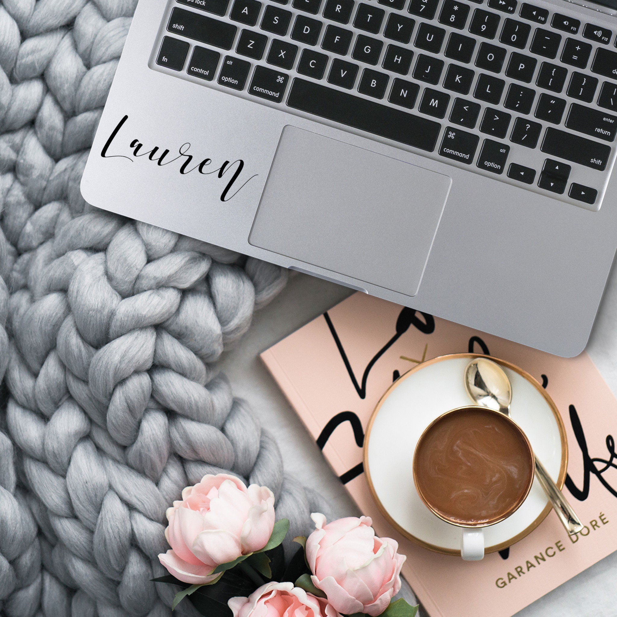 Laptop Name Sticker, Personalized Name Decal, Vinyl Name Decal, Car ...