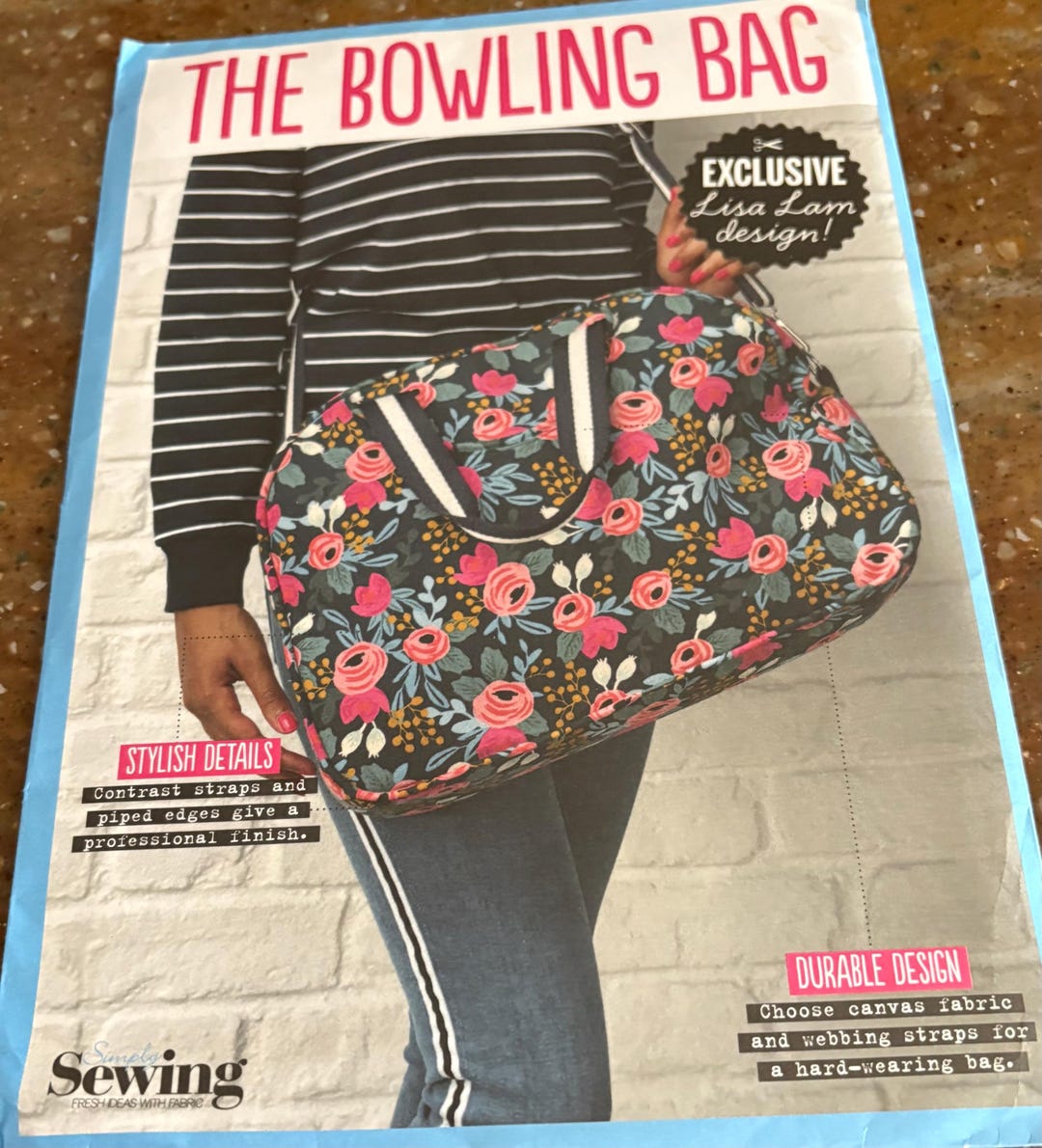 Simply Sewing Pattern the Bowling Bag Lisa Lam Design Never Used ...