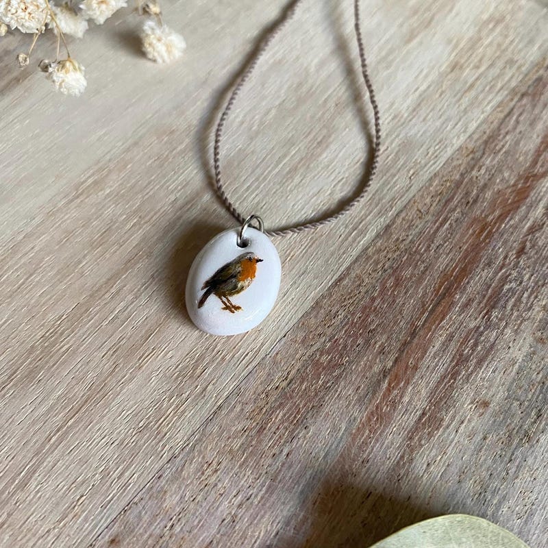 Resin Robin Pendant - Etsy