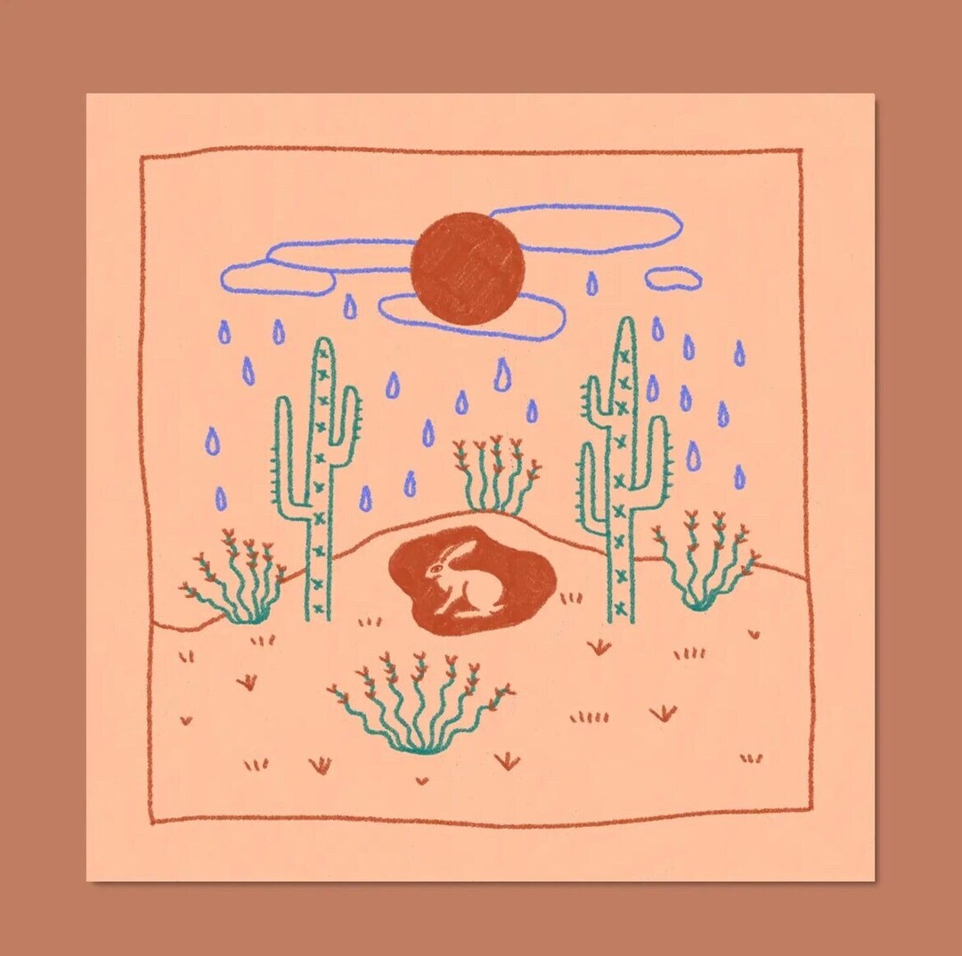 Desert Hare Vinyl Sticker - Etsy