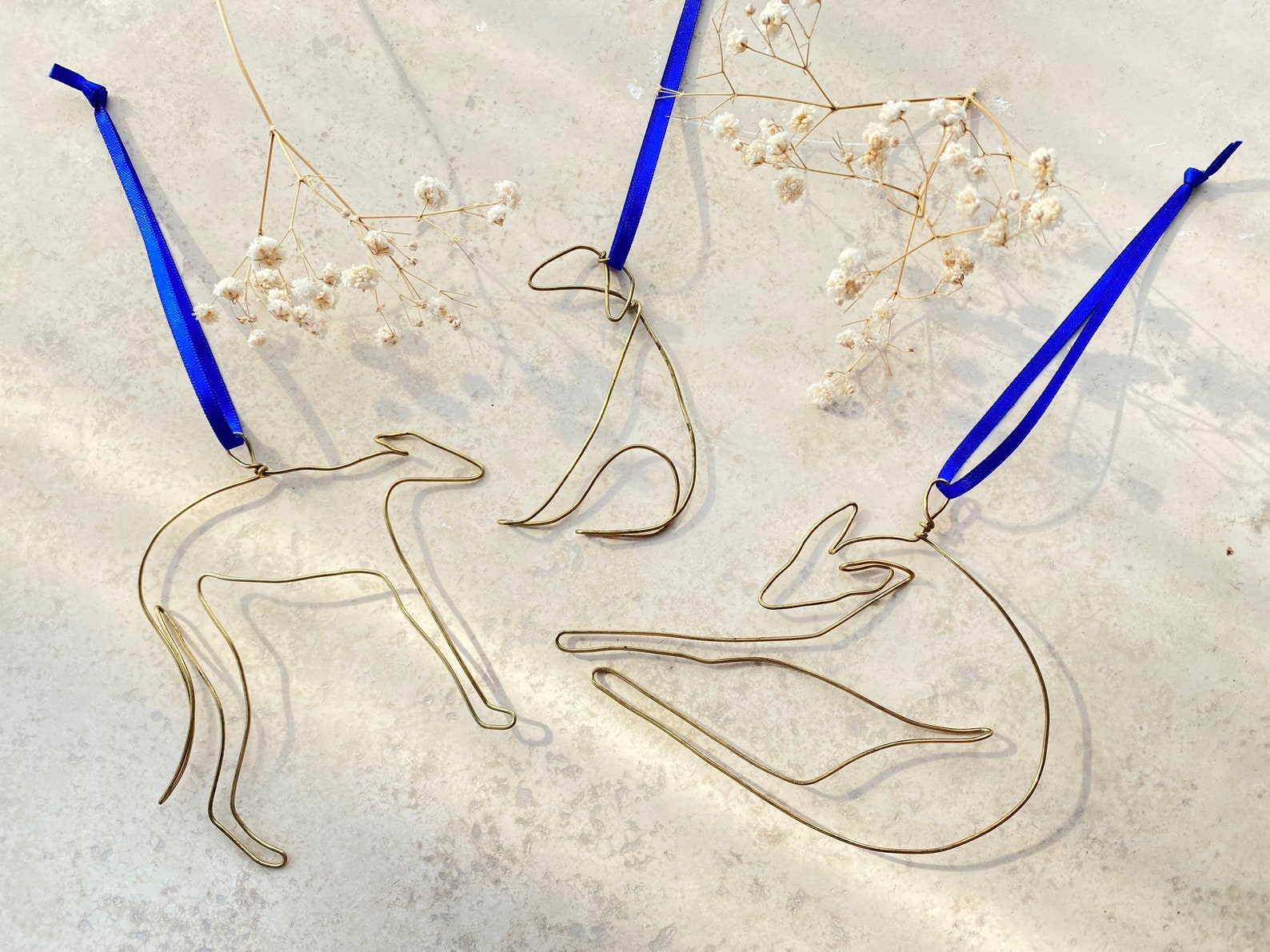 Galgo Christmas Ornament / Wrapped Wire Whippet Figurine / Greyhound ...