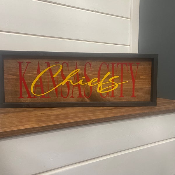 Chiefs Wood Sign - Etsy