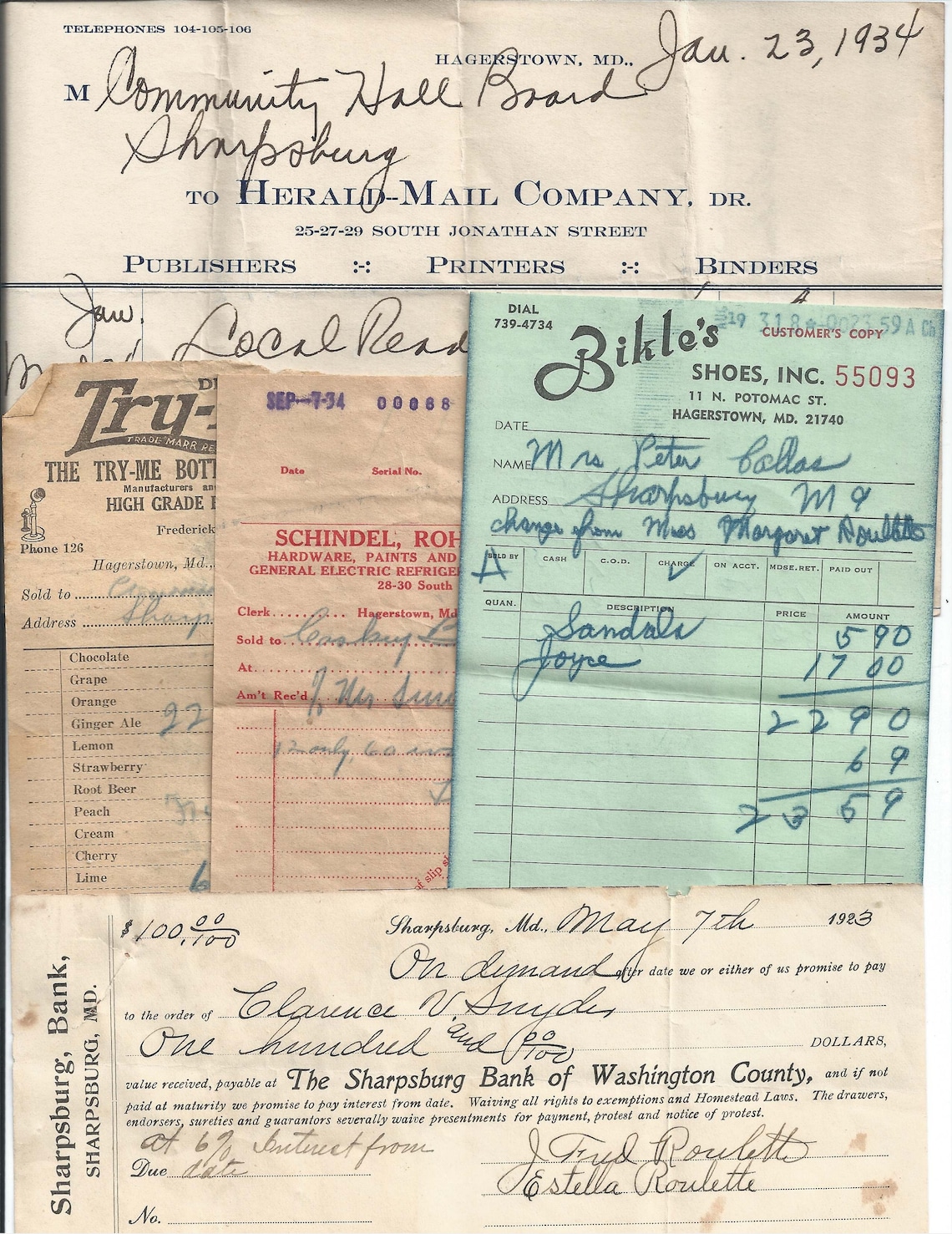 Vintage Receipt Printables - Etsy