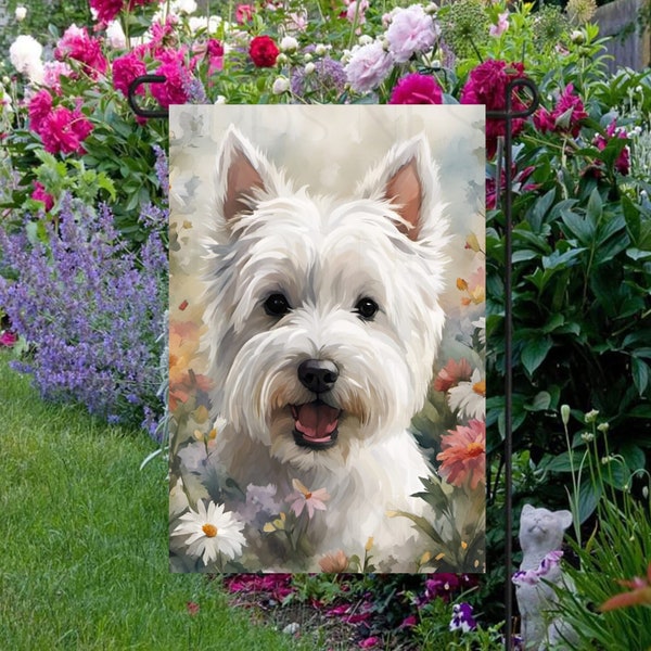 Westie Garden Flag - Etsy
