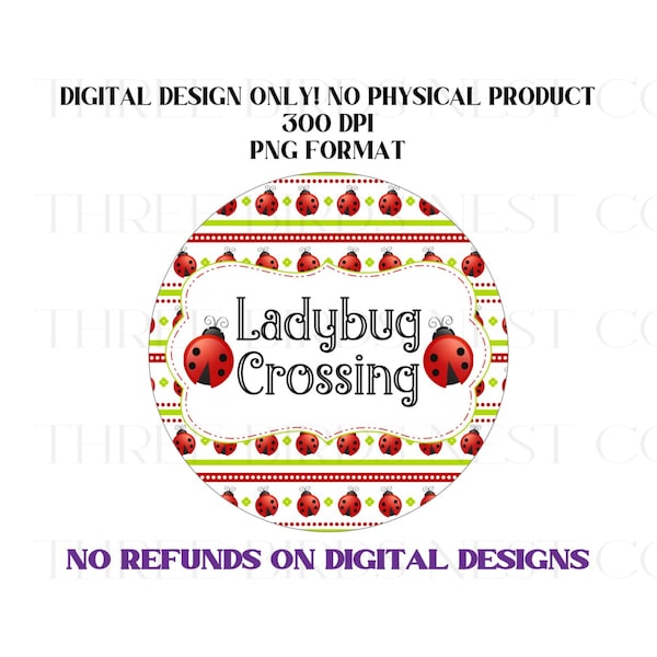 Ladybug Crossing Sign - Etsy
