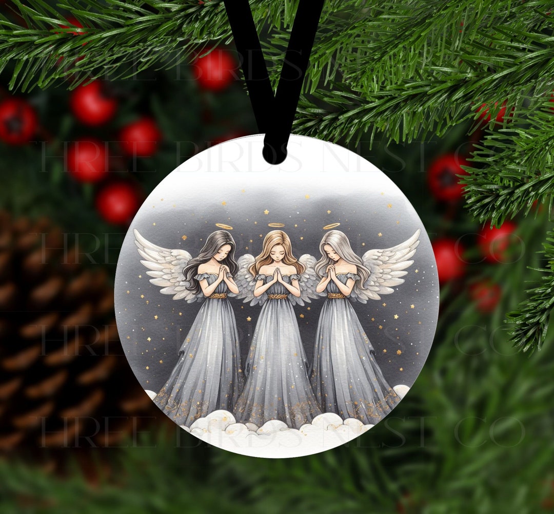 Hallelujah Christmas Angel Double Sided Metal Ornament - ORN69 - Etsy