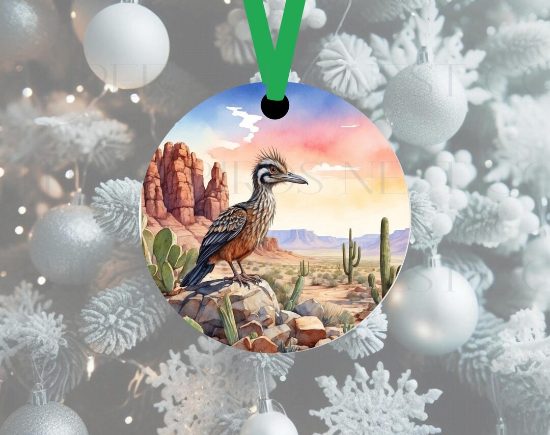 Road Runner Christmas Ornament - Cactus Lover - Southwest Decor ...