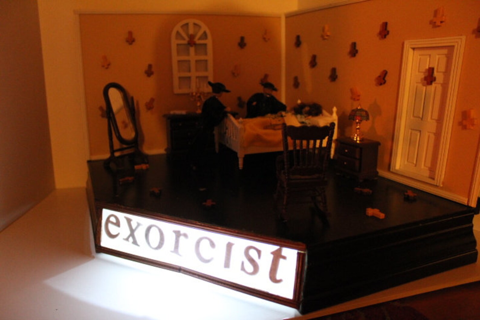 Shaking Bed Lit up the Exorcist Horror Movie Scene - Etsy