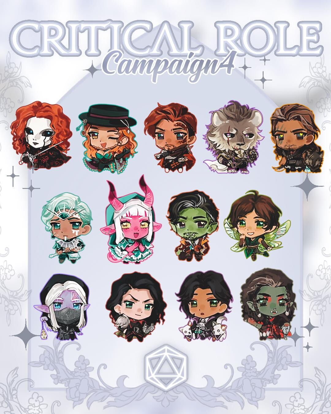 PREORDER CRITICALROLE Campaign 4 | Epoxy Phone Charms Keychains | Thimble | Wicander | Tyranny ...