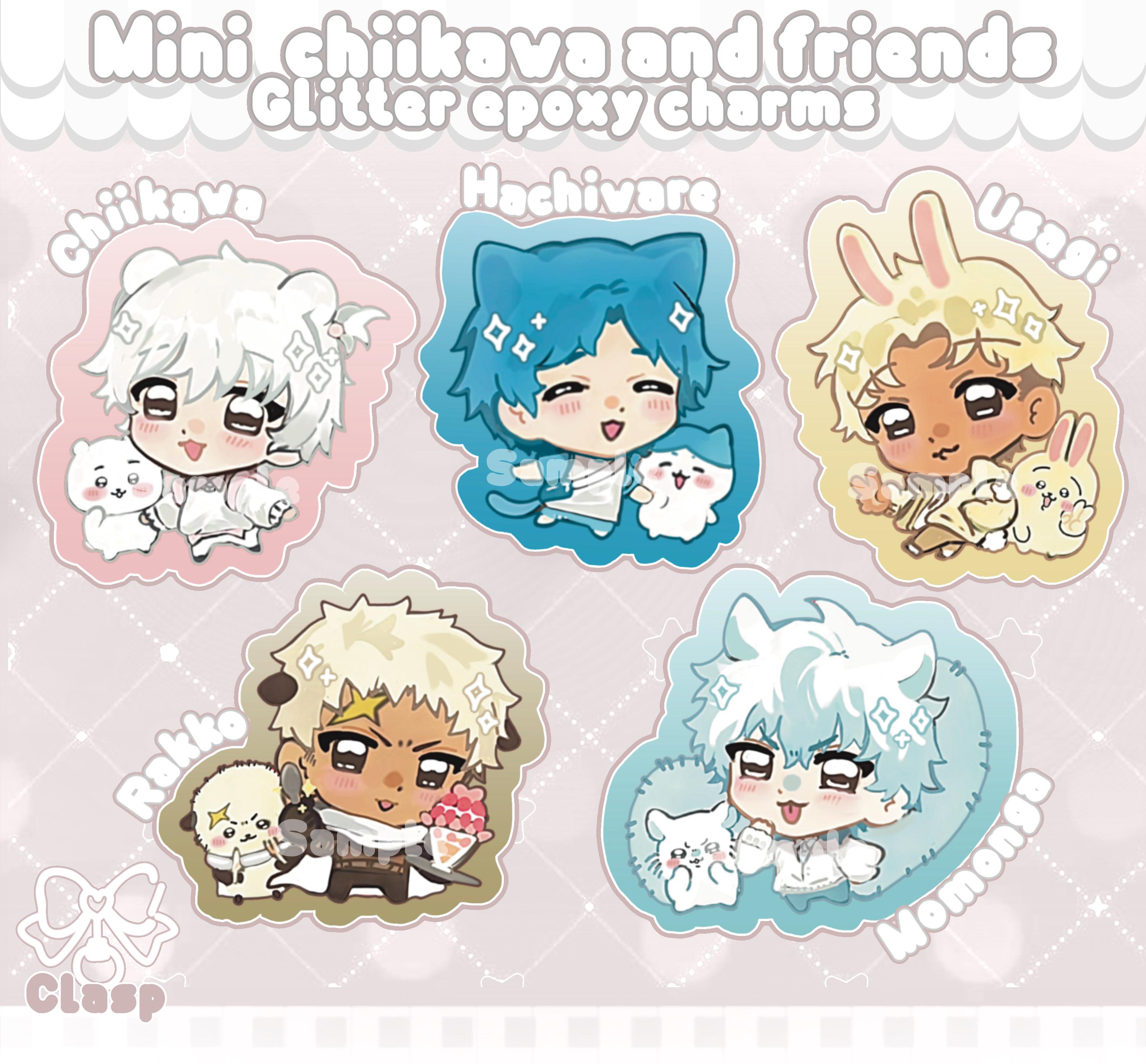 UNOFFICIAL CHIIKAWA &FRIENDS Epoxy Charms | Usagi | Hachiware | Rakko ...